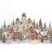 14 Christmas Village Clipart Set JPG | Snowy Winter Town Illustrations ...