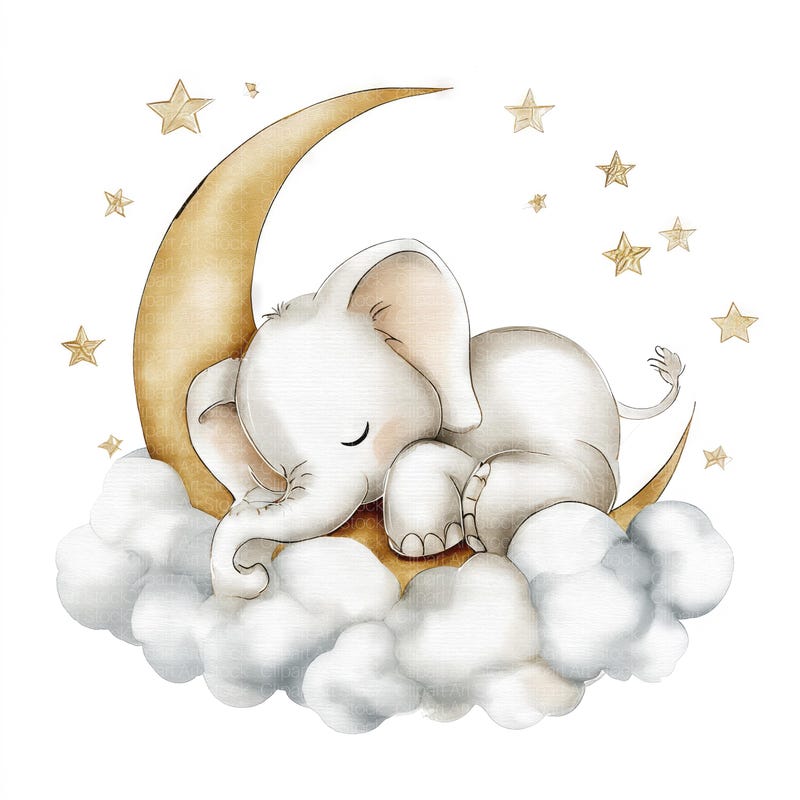 Clipart Animals on Cloud - Etsy
