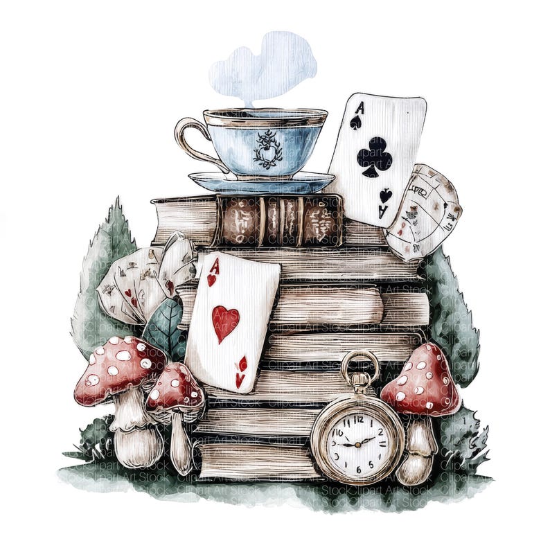 17 Alice in Wonderland Clipart | Tea Party Books | Printable ...