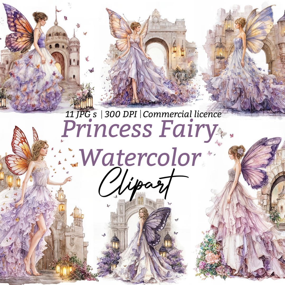 11 Princess Fairy Clipart | Castle Fairy Princess, Printable ...