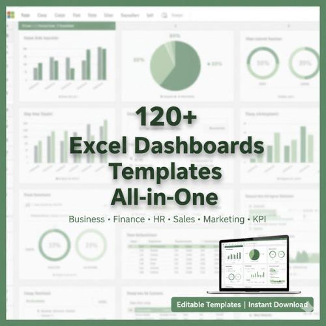 120+ Excel Dashboard-Vorlagen | Business KPI Dashboard Pack (Digitaler ...