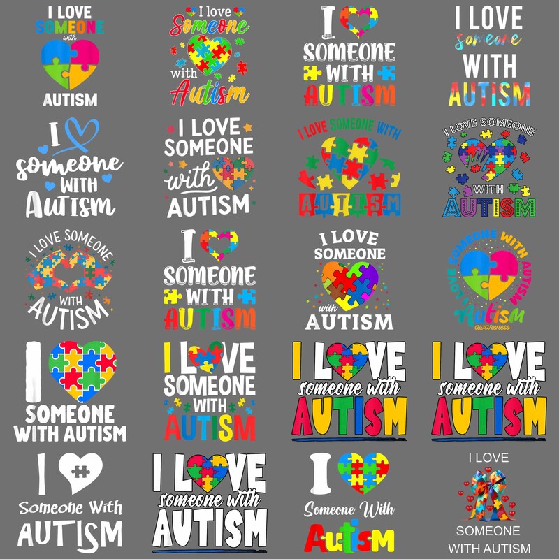 Autism Awareness Clipart - Etsy
