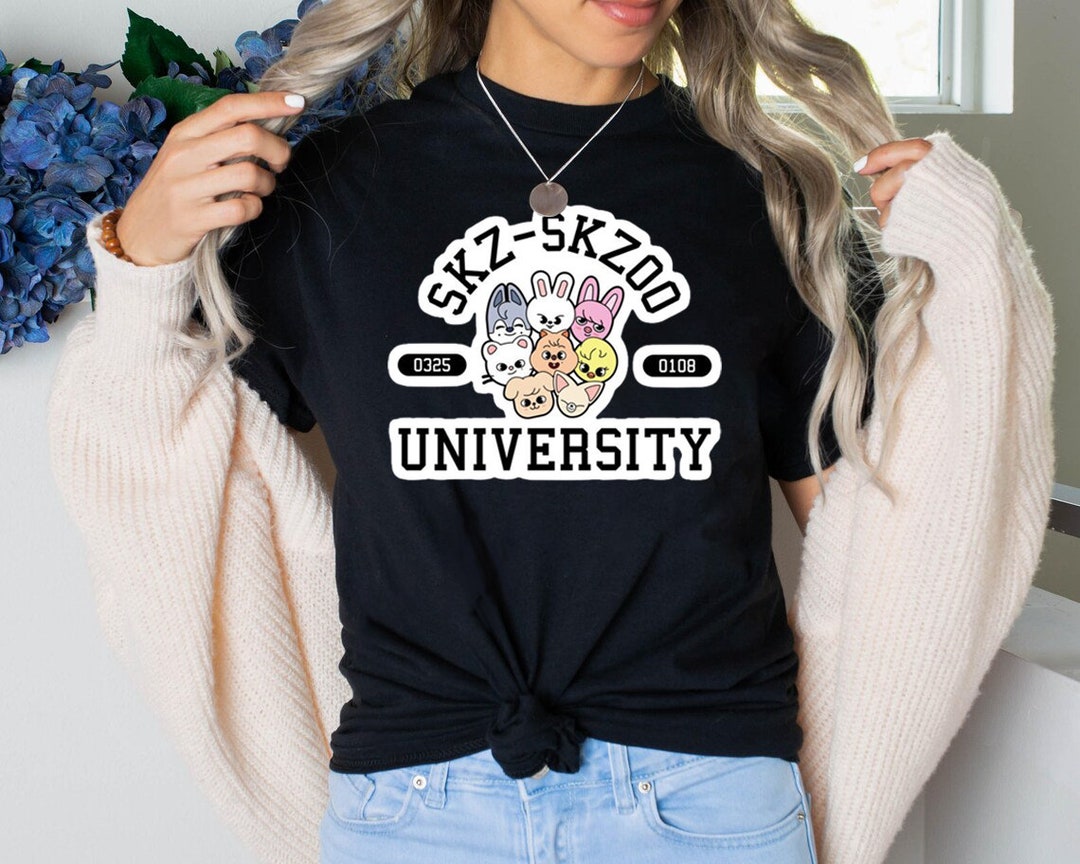 Stray Kids SKZOO University Shirt Bang Chan Lee Know Changbin - Etsy