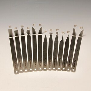 A Choice of 2 Out of 13 Stainless Steel Pottery Trimming / Chattering Tools (© Copy Right ...