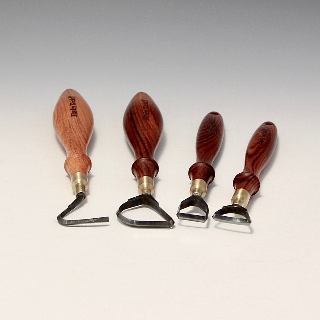 A Set of 4 Tungsten Carbide Loop Tools (pear, Square, 7, D-shaped) With ...