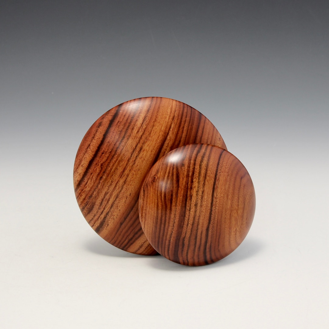 A Set of 2 (3” & 4") Mopane Round Wooden Rib for Throwing Perfect Bowls ...