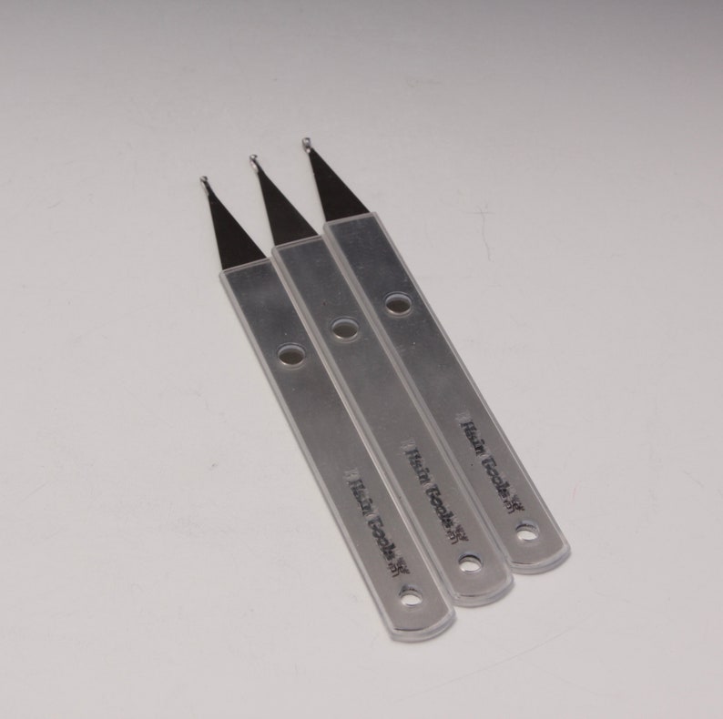 A Set of 3 Precision (sanggam) Carving/sgraffito Tools With Silicon ...