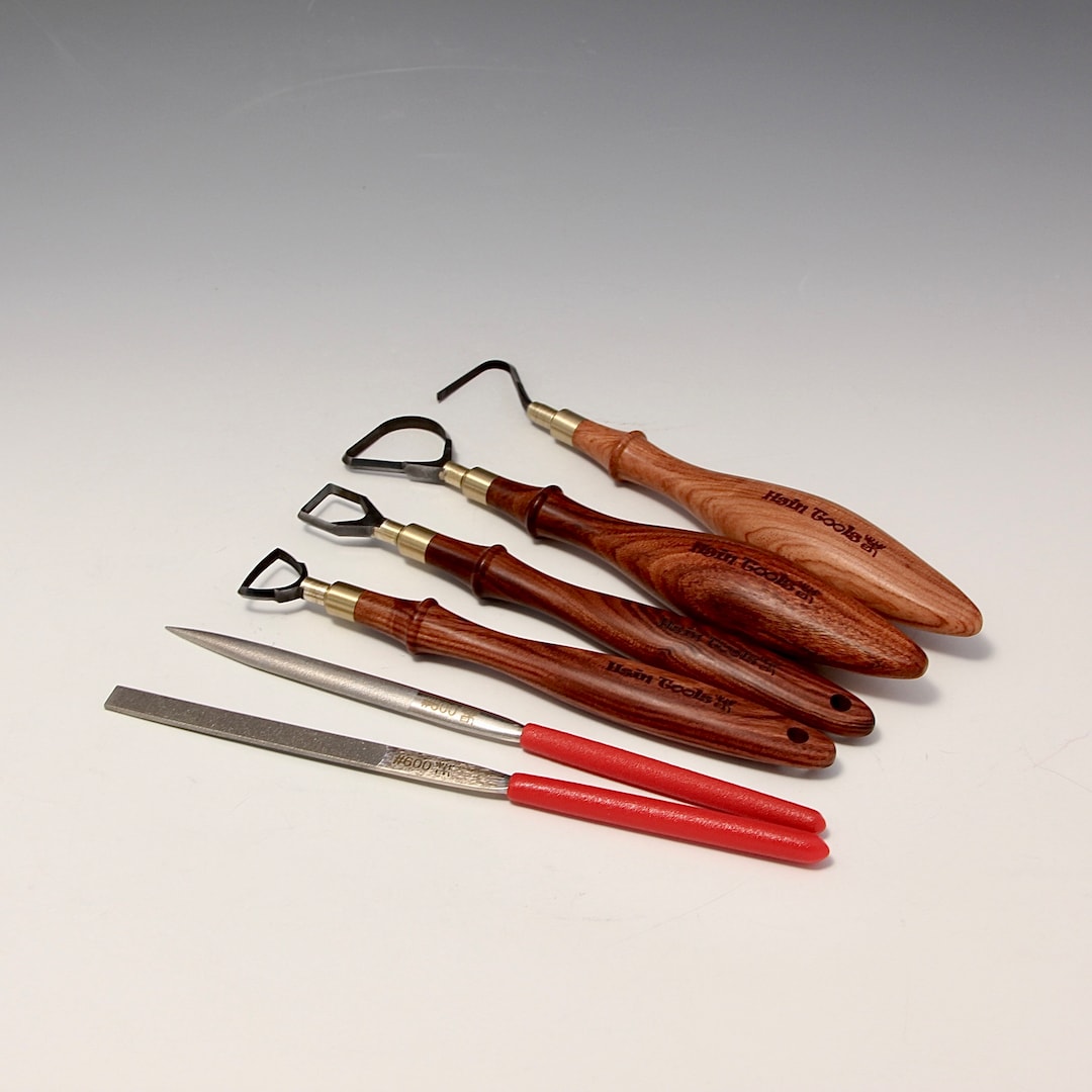 A Set of 4 Tungsten Carbide Loop Tools (pear, Square, 7, D-shaped) With ...