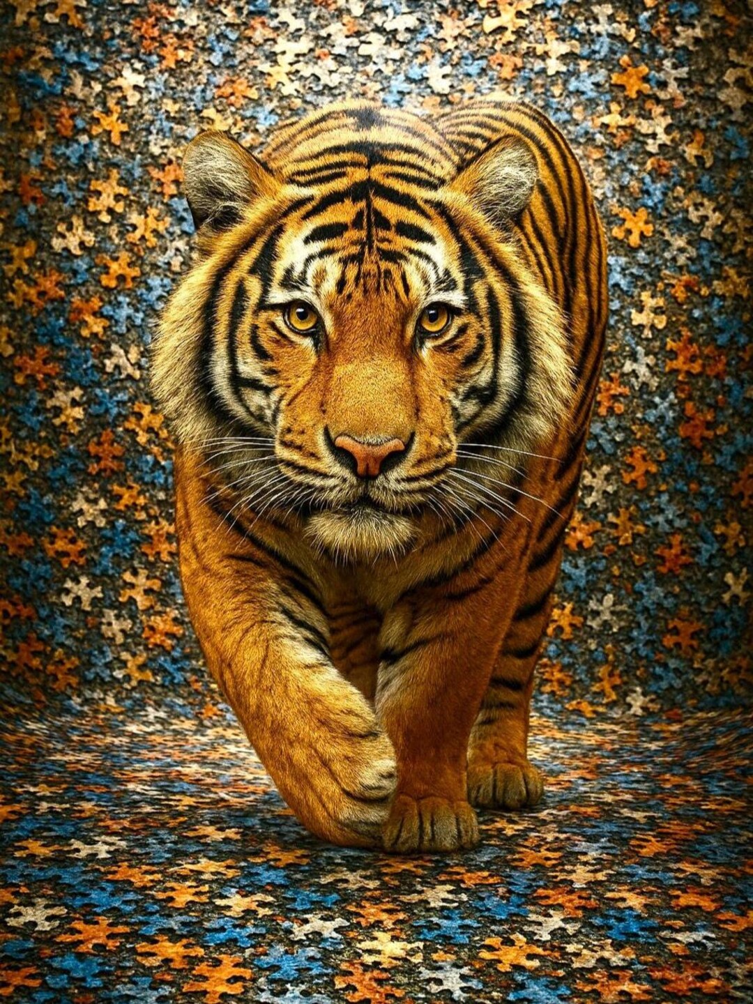 Ultra Impossible Tiger Puzzle Hyper-Realistic Bengal Tiger in Infinity ...
