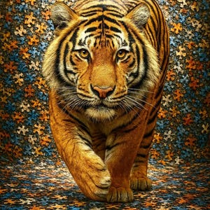 Ultra Impossible Tiger Puzzle Hyper-Realistic Bengal Tiger in Infinity ...
