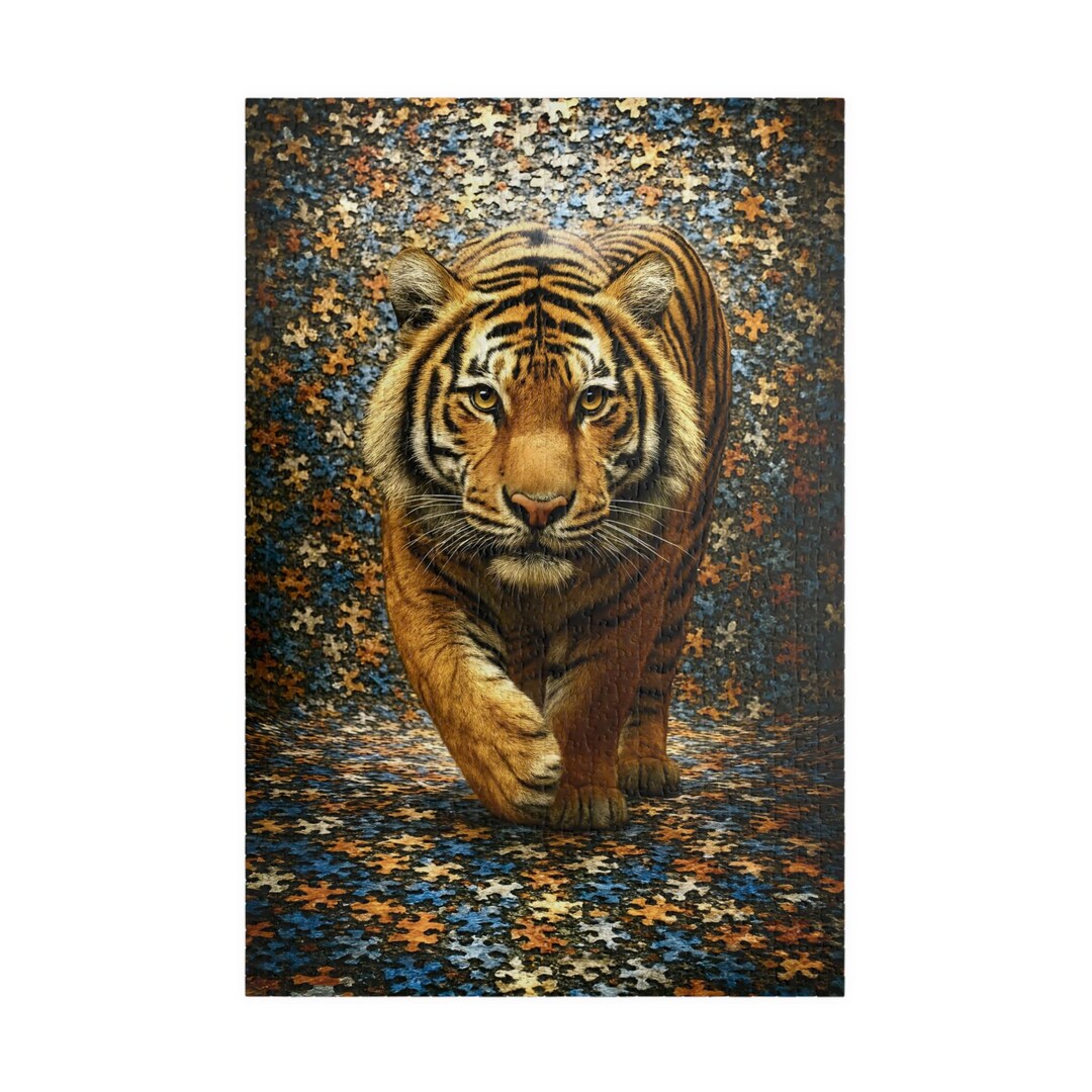 Impossible Tiger Puzzle Hyper-Realistic Bengal Tiger in Infinity Jigsaw ...