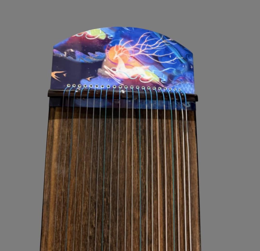 Guzheng 125cm Zither Nine Color Deer Image Chinese String Instruments ...