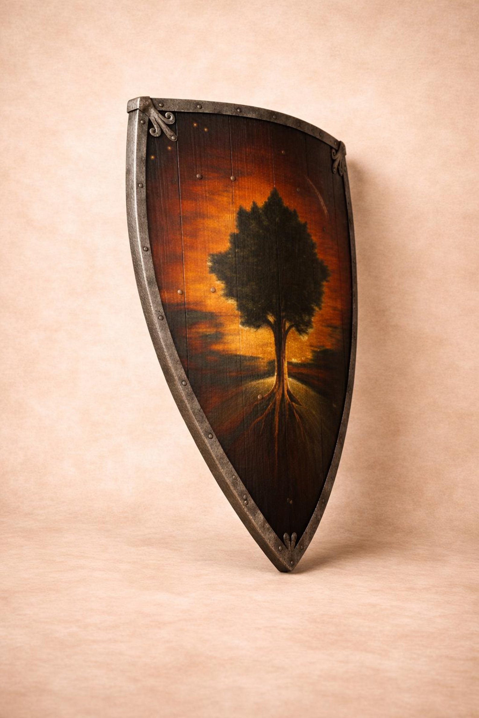 Ser Duncan the Tall Shield | Hedge Knight Tree and Star Prop - Etsy