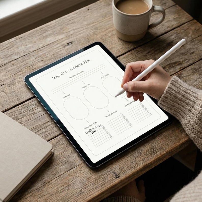 Long Term Goal Action Plan Printable | Goal Setting Worksheet PDF ...
