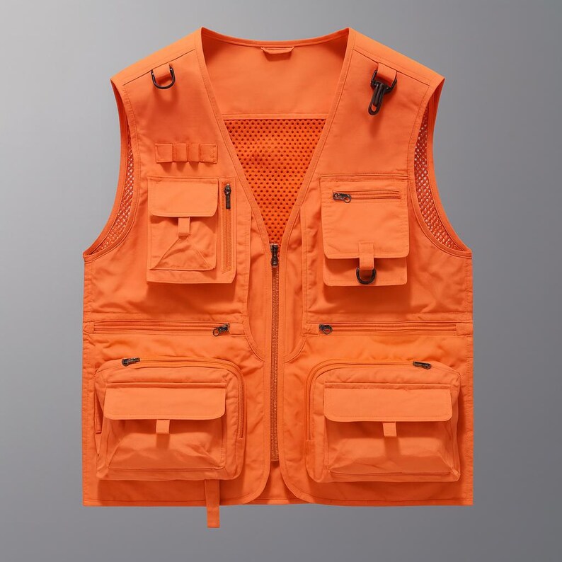 Men’s Outdoor Multi-pocket Utility Vest | Fishing Photography Travel ...