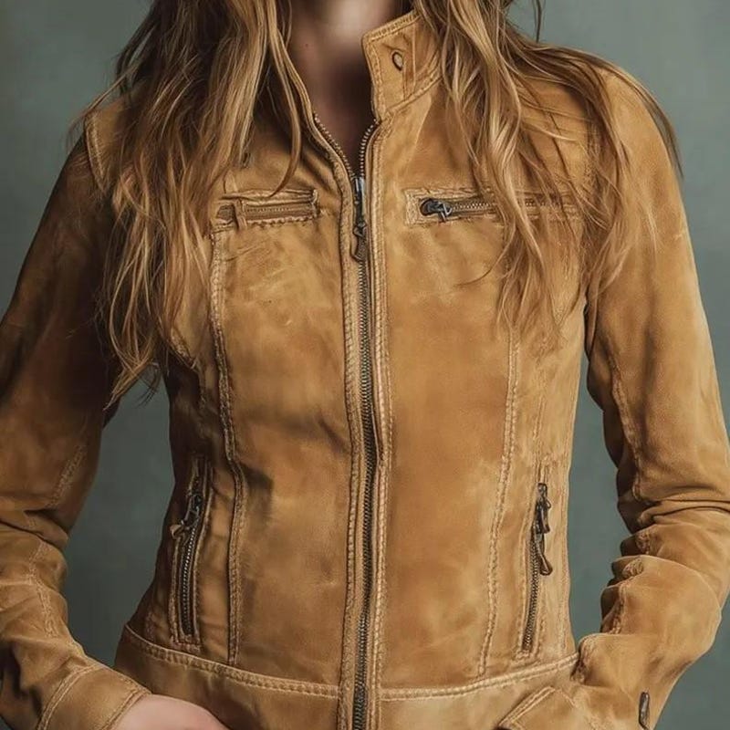 Womens Real Suede Jackets - Etsy