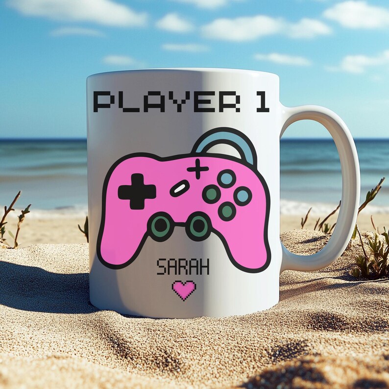 Custom Gamer Coffee Mug, Cute Gaming Couple Gift, Gamer Couple Mug ...