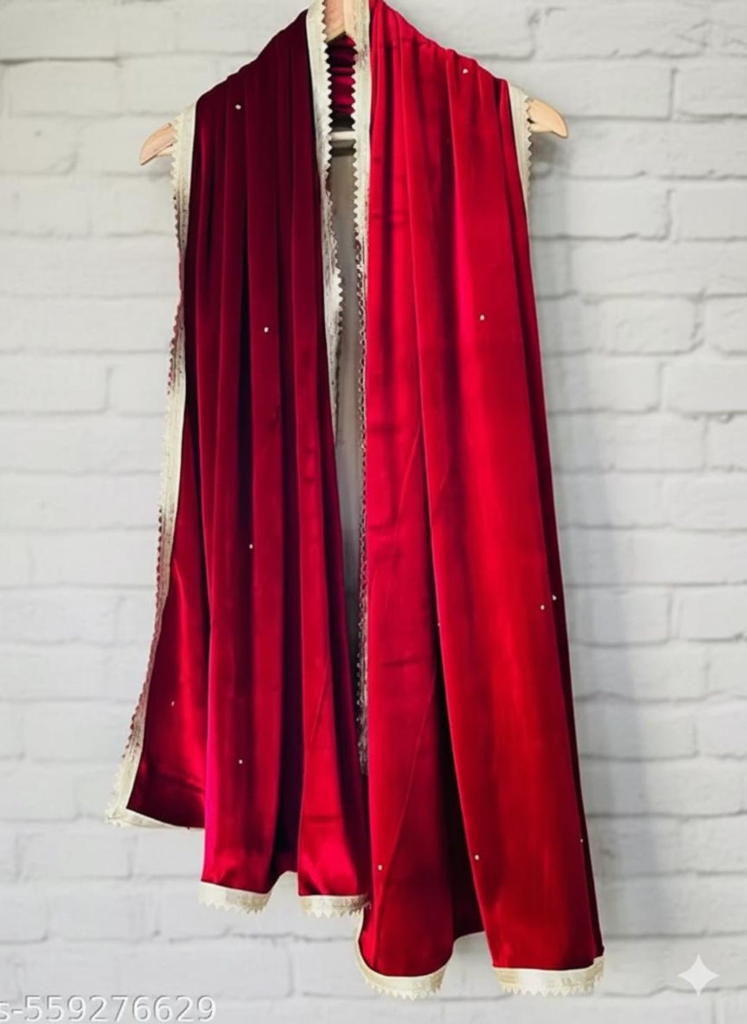Maroon Velvet Dupatta for Best Man, Dupatta for Sherwani, Welcome ...