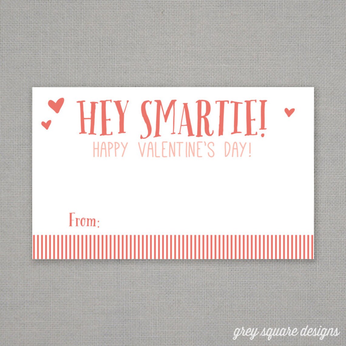 Smarties Classroom Valentine - Digital File - Etsy