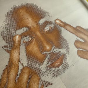 2pac Inspired PNG, Hip Hop Legend Tribute Design, Double Middle Finger ...