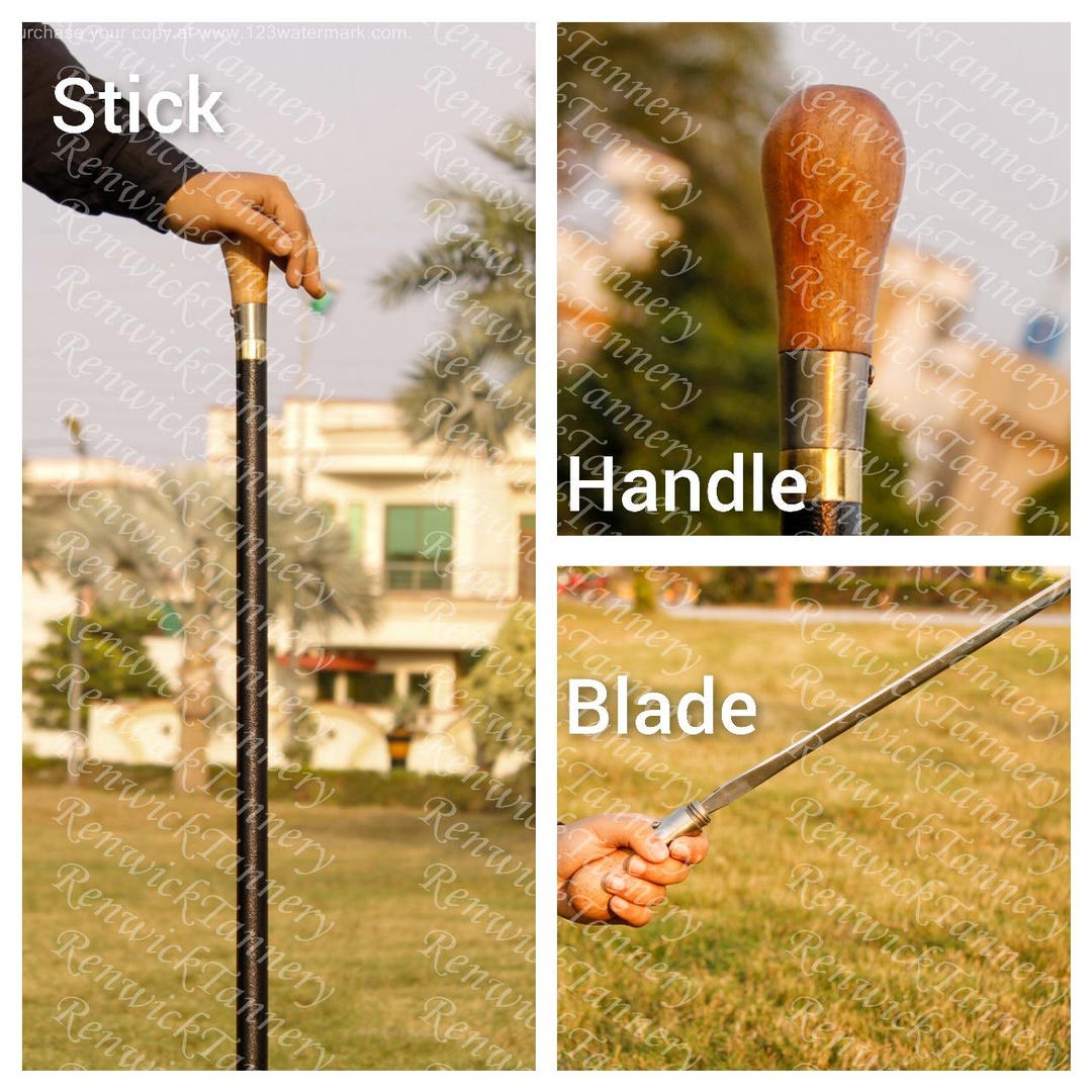 Knob Walking Stick Wooden Cane Classy Engraved Vikings Style Hiking ...