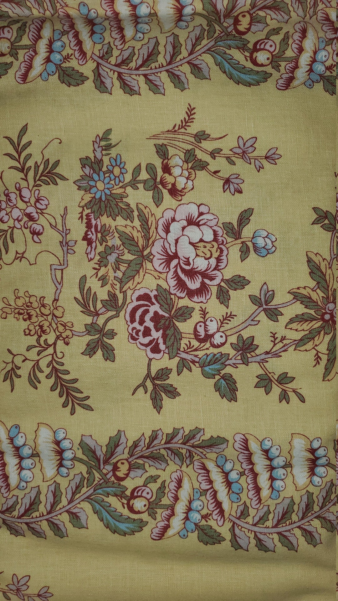 Pom Pom De Paris by French General for Moda Oop Light Yellow Background ...