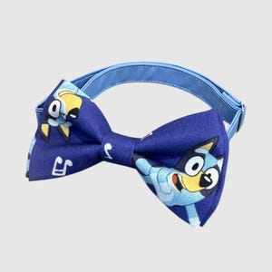 Bluey Bow Tie | Adjustable Neck Strap, Clip-on - Etsy