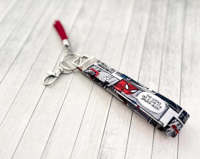 Spiderman Matching Beaded Bow Keychains - Etsy