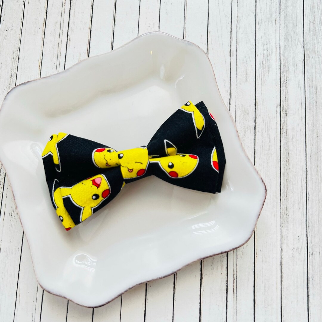 Pokemon Pikachu Comic Book Character Bow Tie Pre-tied - Etsy
