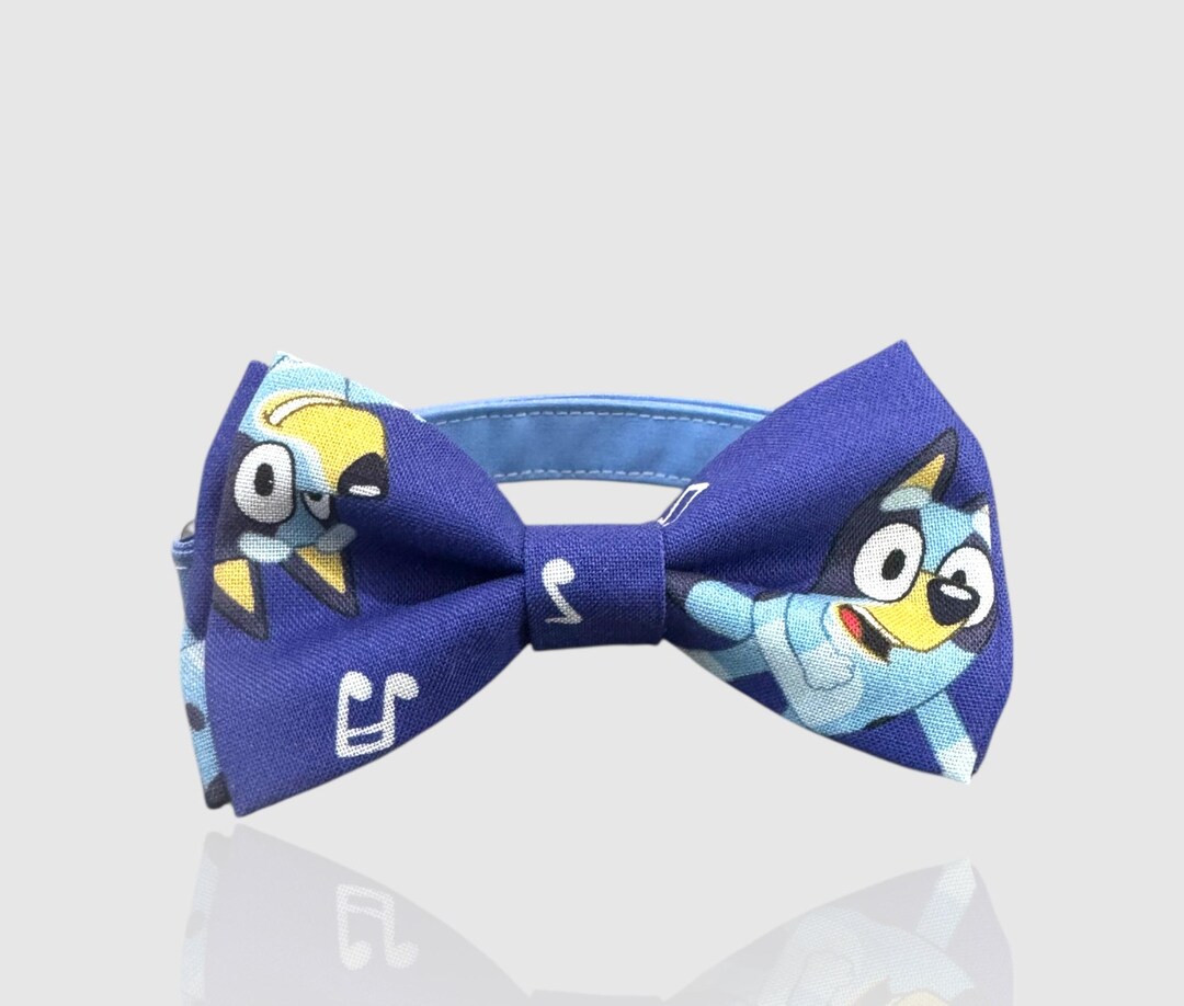 Bluey Bow Tie | Adjustable Neck Strap, Clip-on - Etsy