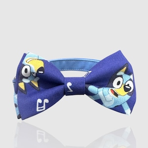 Bluey Bow Tie | Adjustable Neck Strap, Clip-on - Etsy