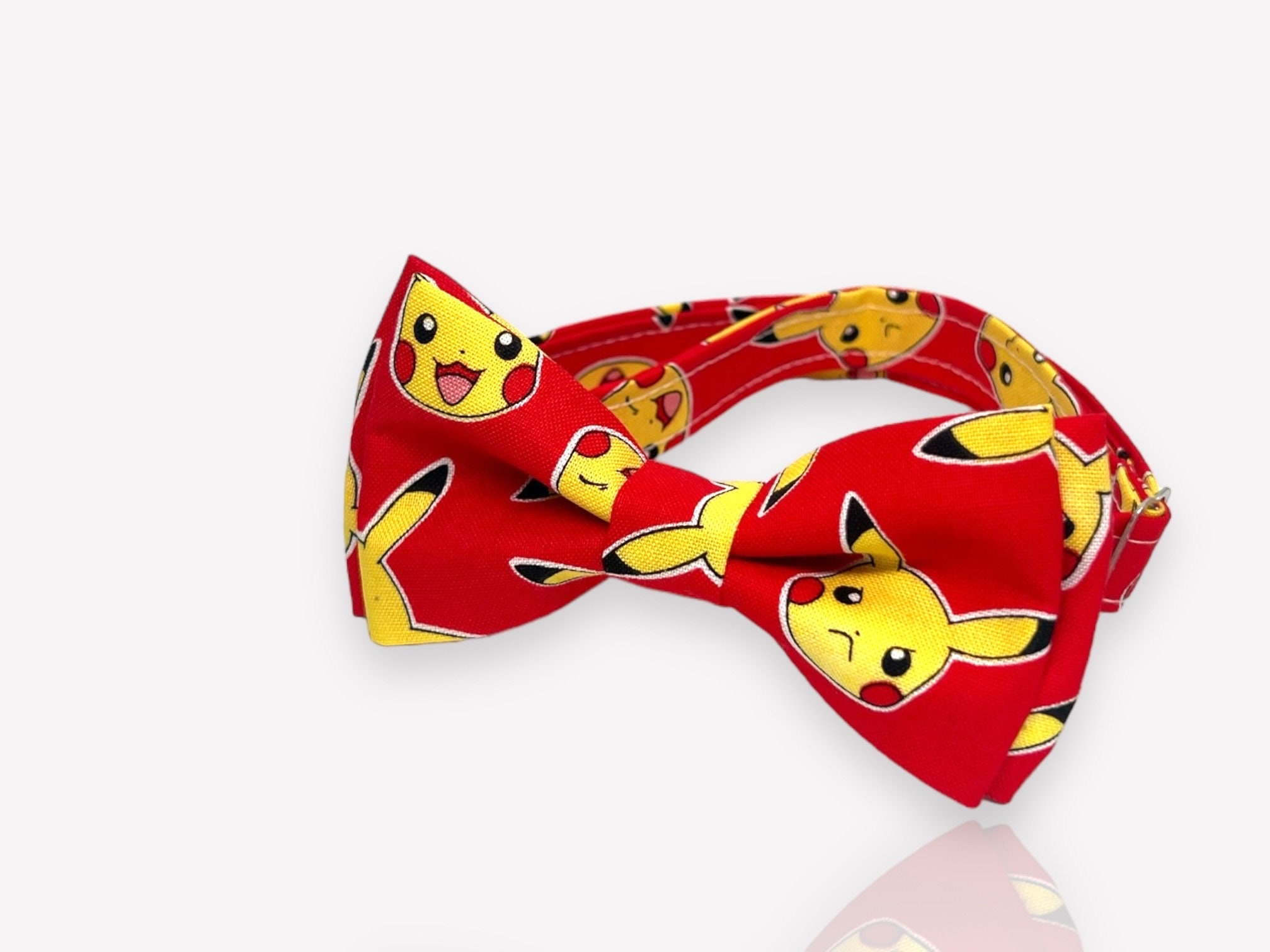 Pikachu Bow Tie – Red Pokemon Comic Character Pre-tied Bowtie - Etsy