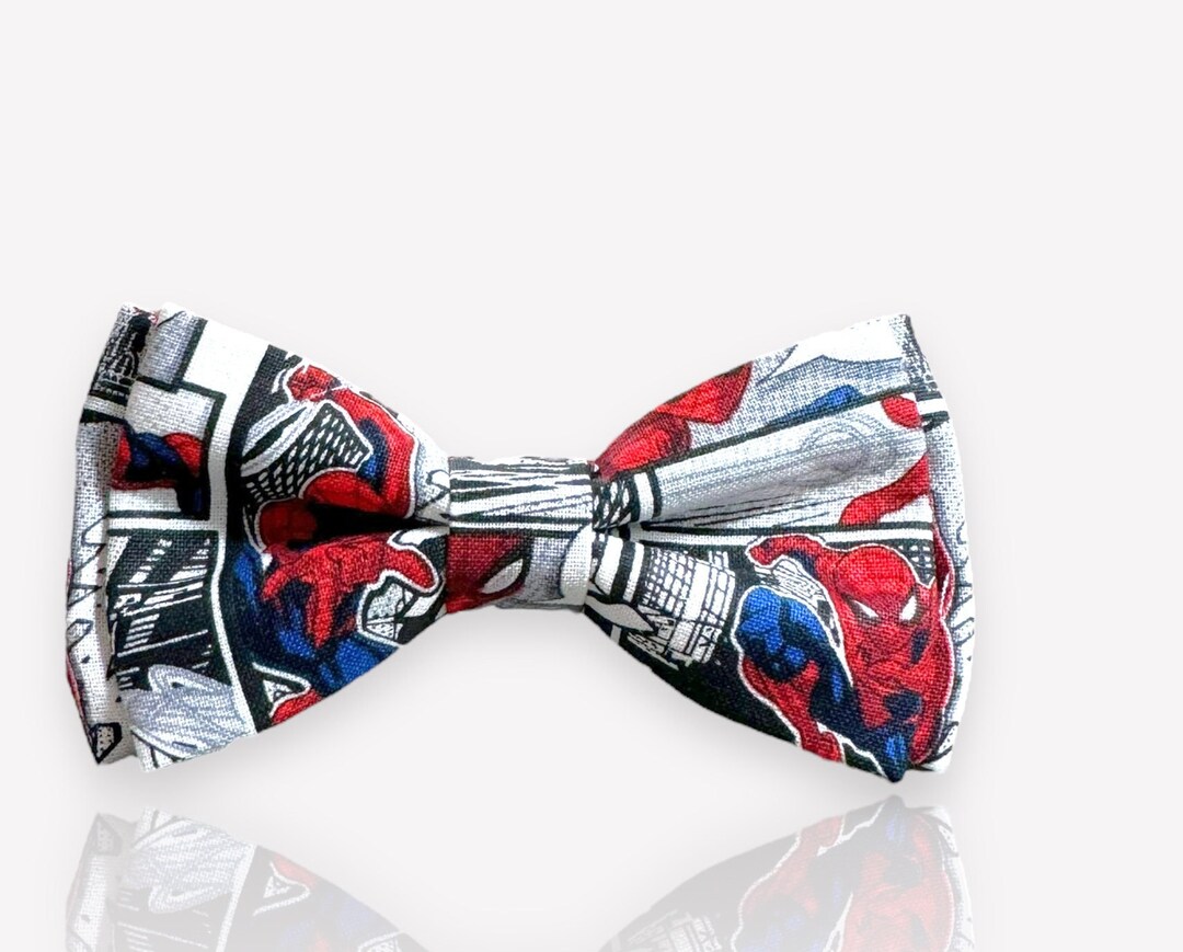 SPIDERMAN - Comic Book, Superhero Bow Tie - Pre-tied Bowtie for All ...
