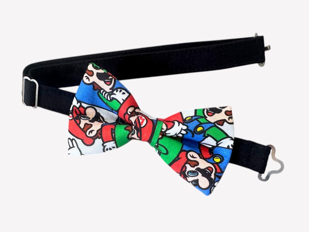 SUPER MARIO - Comic Book, Character Bow Tie - Pre-tied Bowtie for All ...