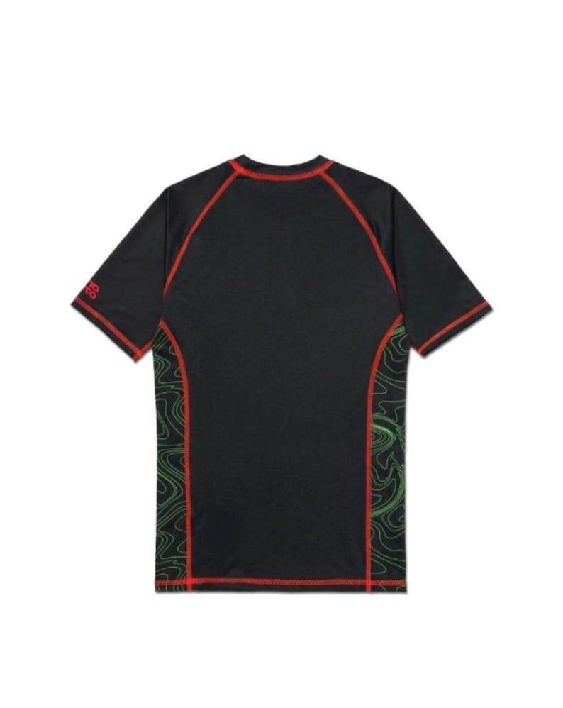 Albino and Preto Elektronic Rash Guard SS Short Bjj No Gi Uniform ...