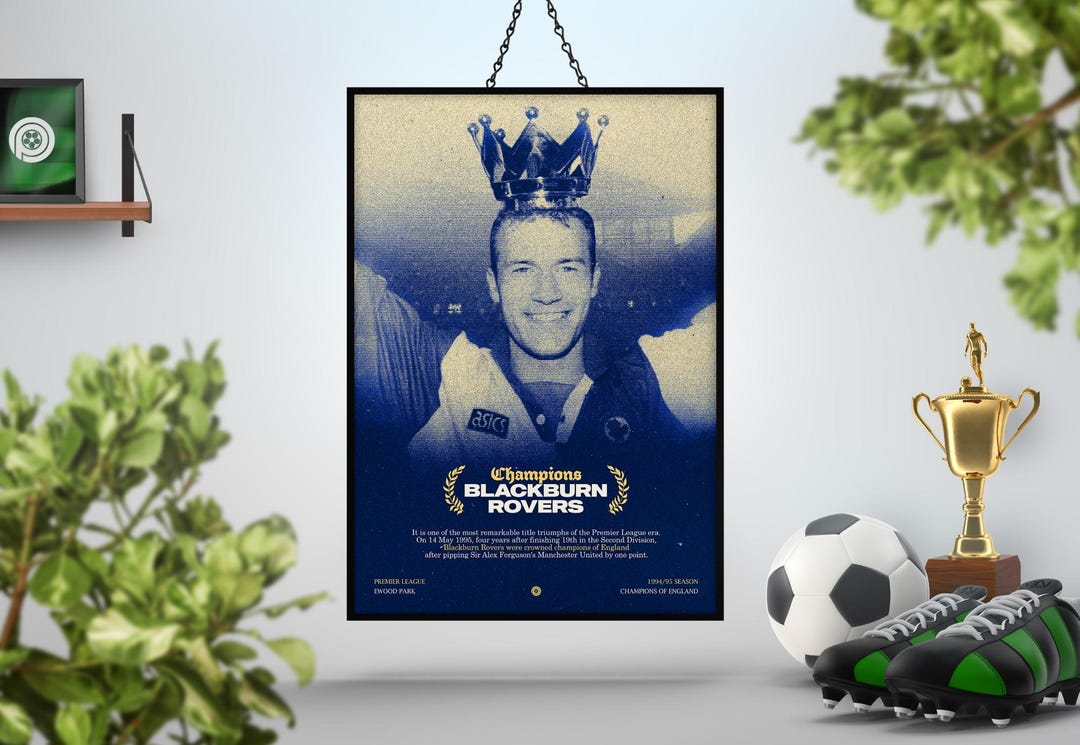 Blackburn Rovers 1994/95 Poster Print | Premier League Champions ...