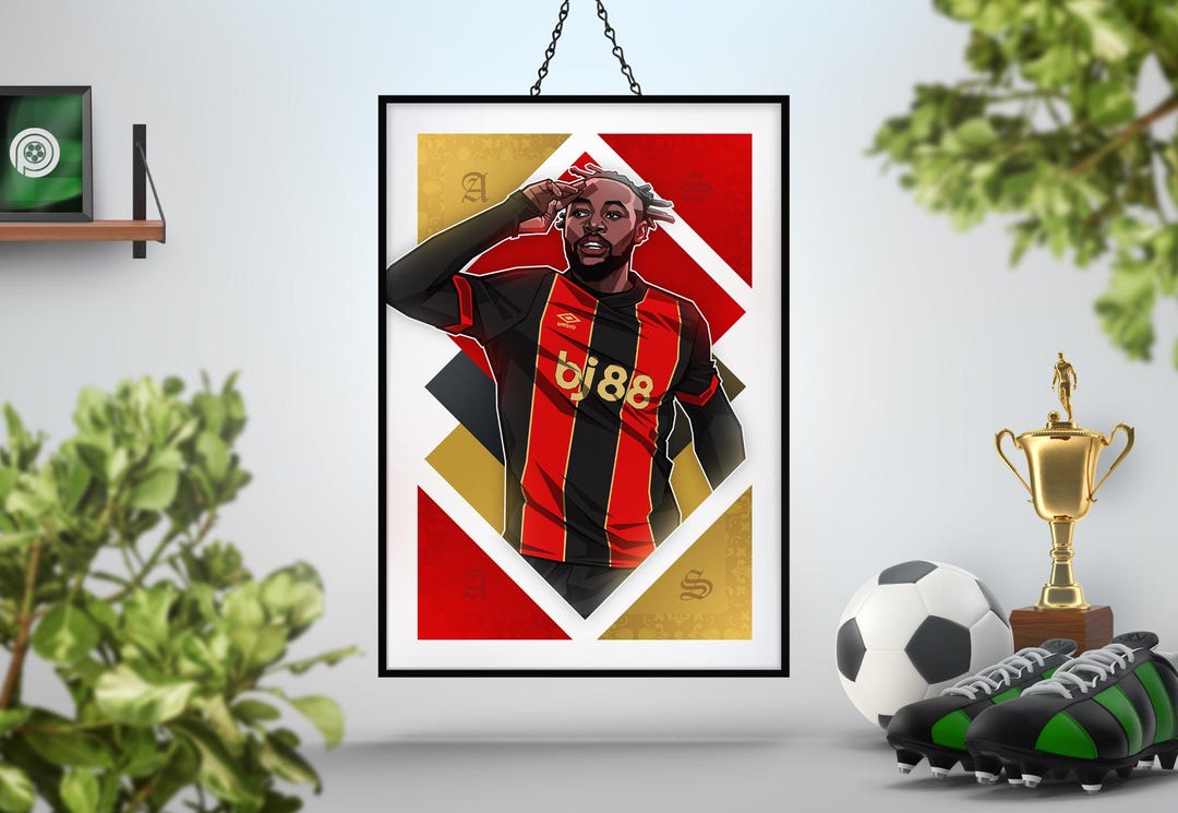 Antoine Semenyo Poster Print | AFC Bournemouth Football Wall Art ...