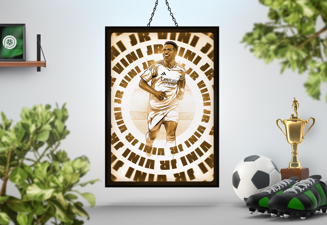 Vinícius Júnior Poster Print | Real Madrid Football Wall Art | Original ...