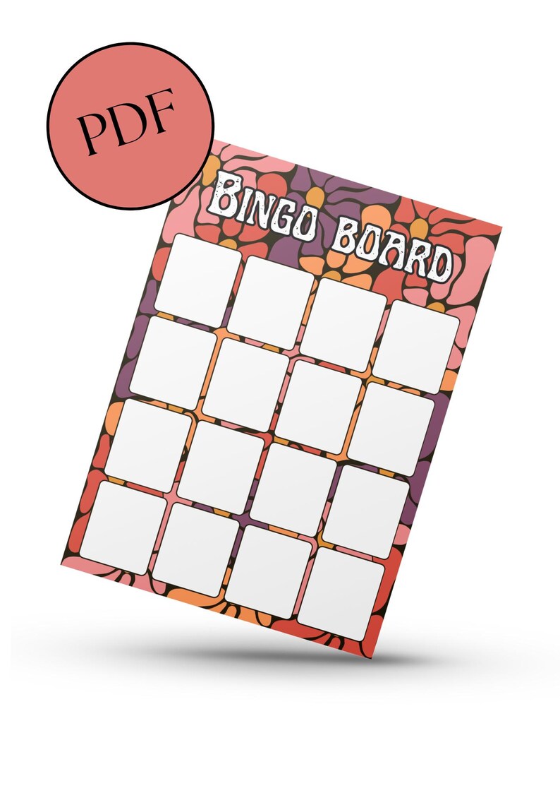 BINGO BOARD 2026 – Red Version | Printable & Digital PDF - Etsy UK
