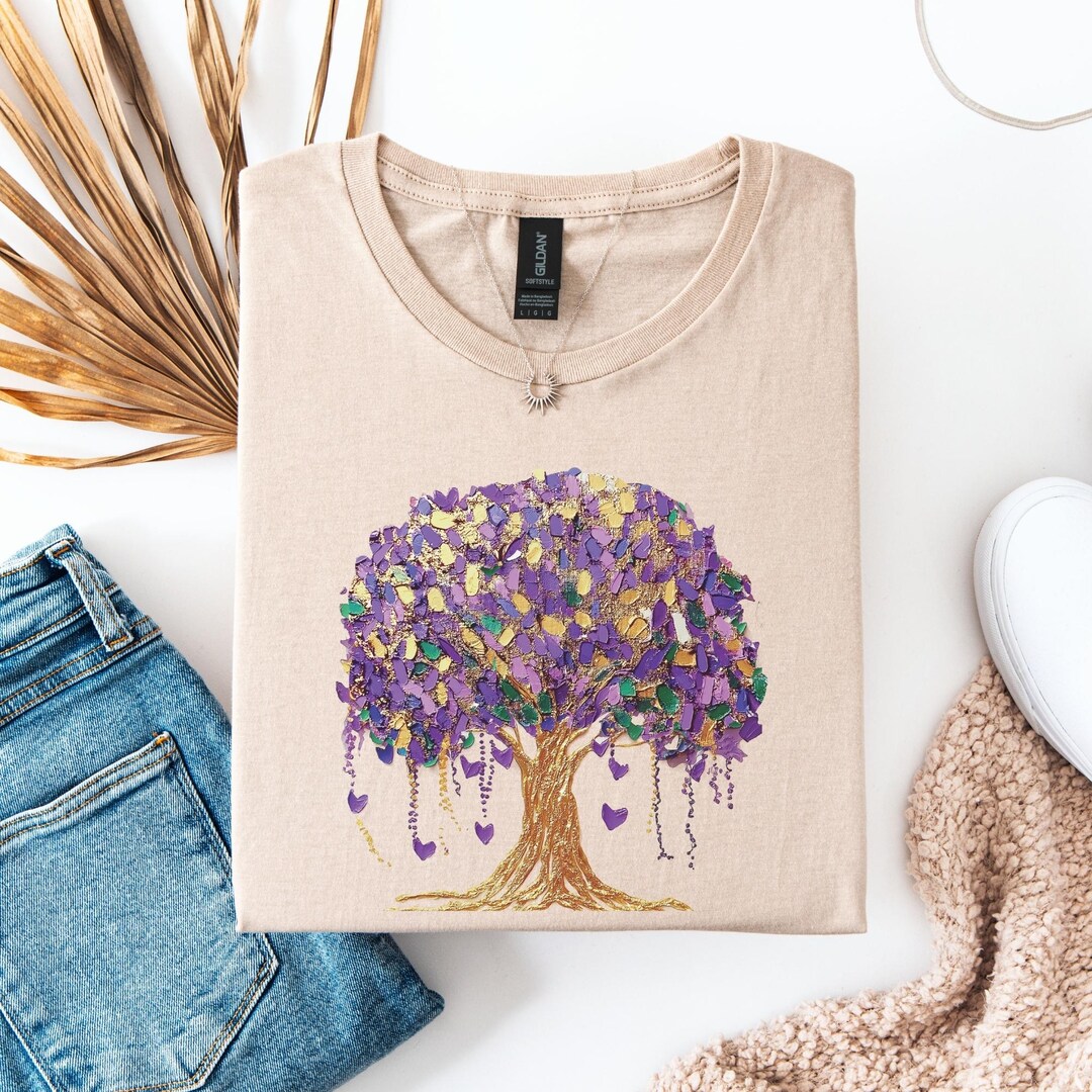 Mardi Gras Tree Sweatshirt, Mardi Gras Bead Shirt, Bead Tree Shirt ...