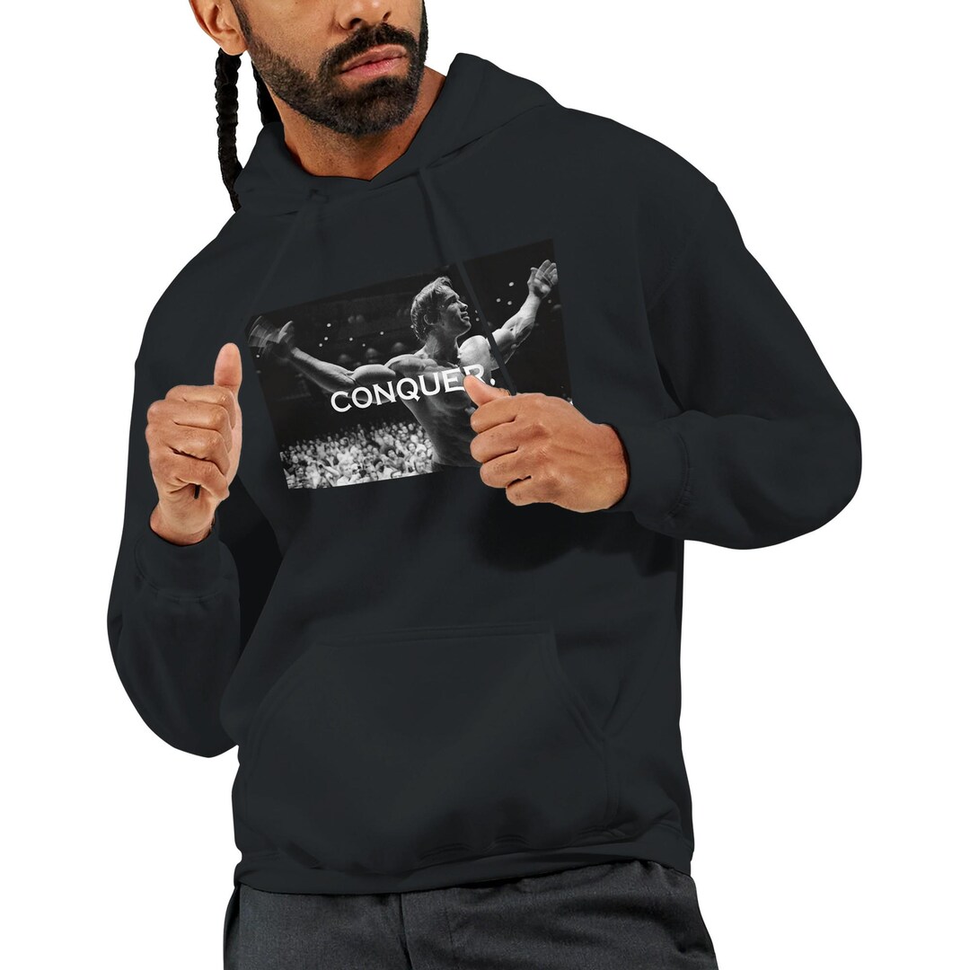 Arnold Schwarzenegger "conquer" - Classic Unisex Pullover Hoodie - Etsy