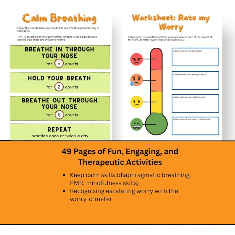 ULTIMATE BUNDLE! Coping With Worry Workbook for Kids | Cbt-based ...