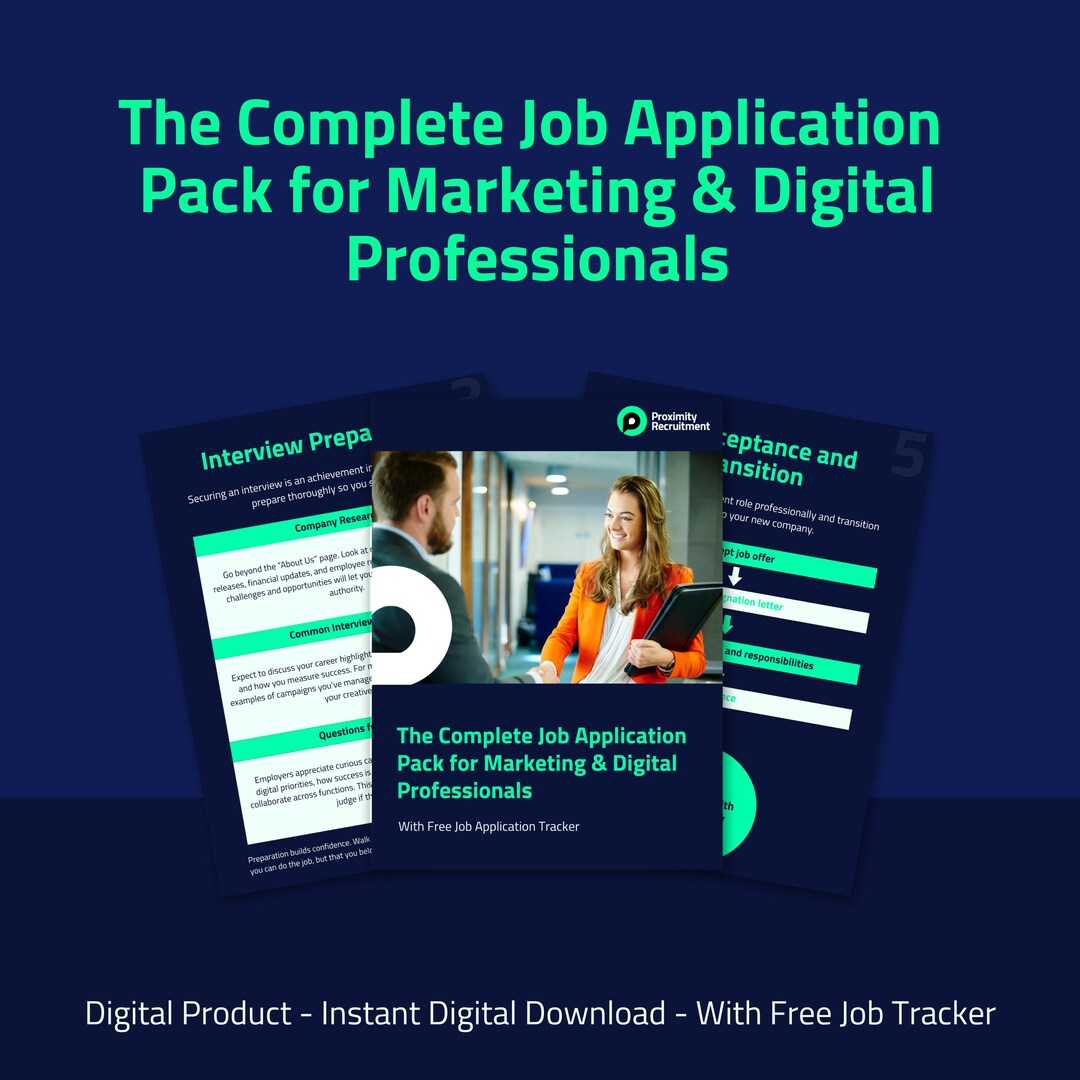 The Complete Job Application Pack for Marketing & Digital Professionals ...