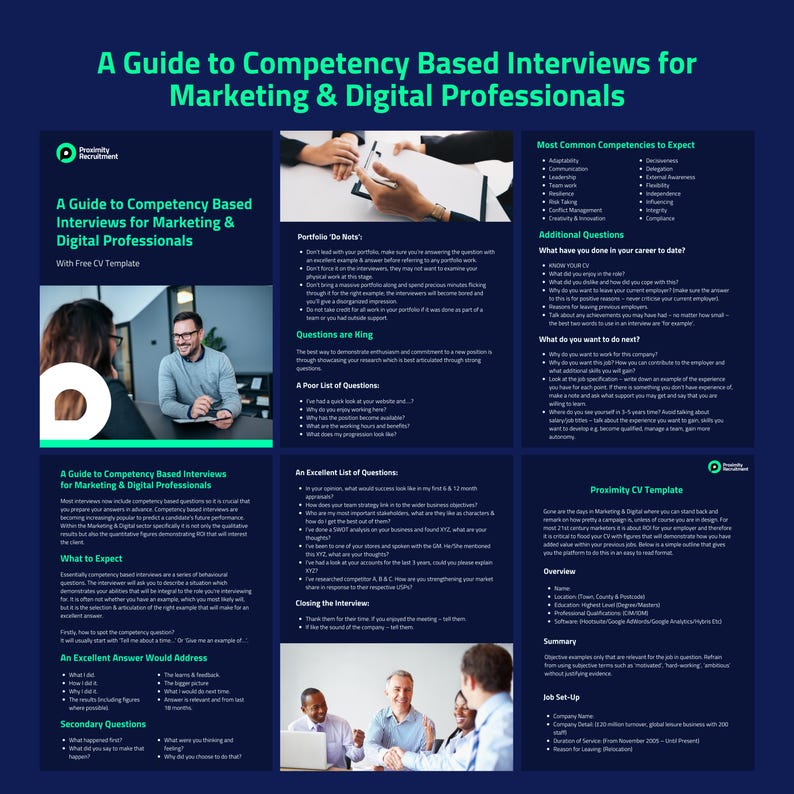 A Guide to Competency-based Interviews for Marketing & Digital ...