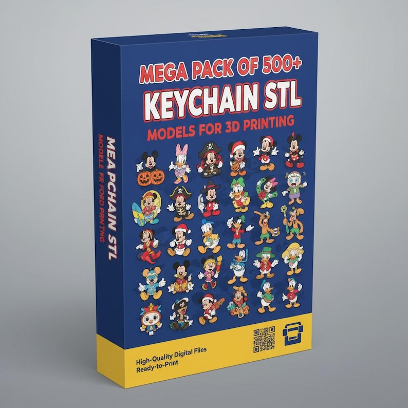500+ Keychain STL Files Mega Bundle | 3D Printable FDM & Resin ...