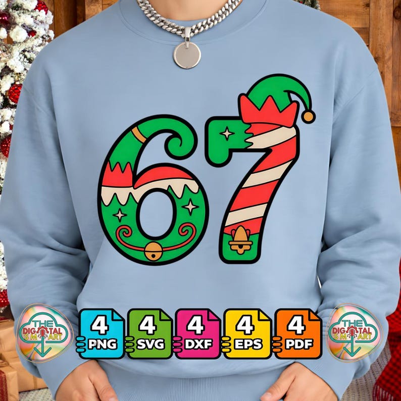 Viral 67 Christmas Elf Hat Six Seven Meme Elves Trend Png Digital ...