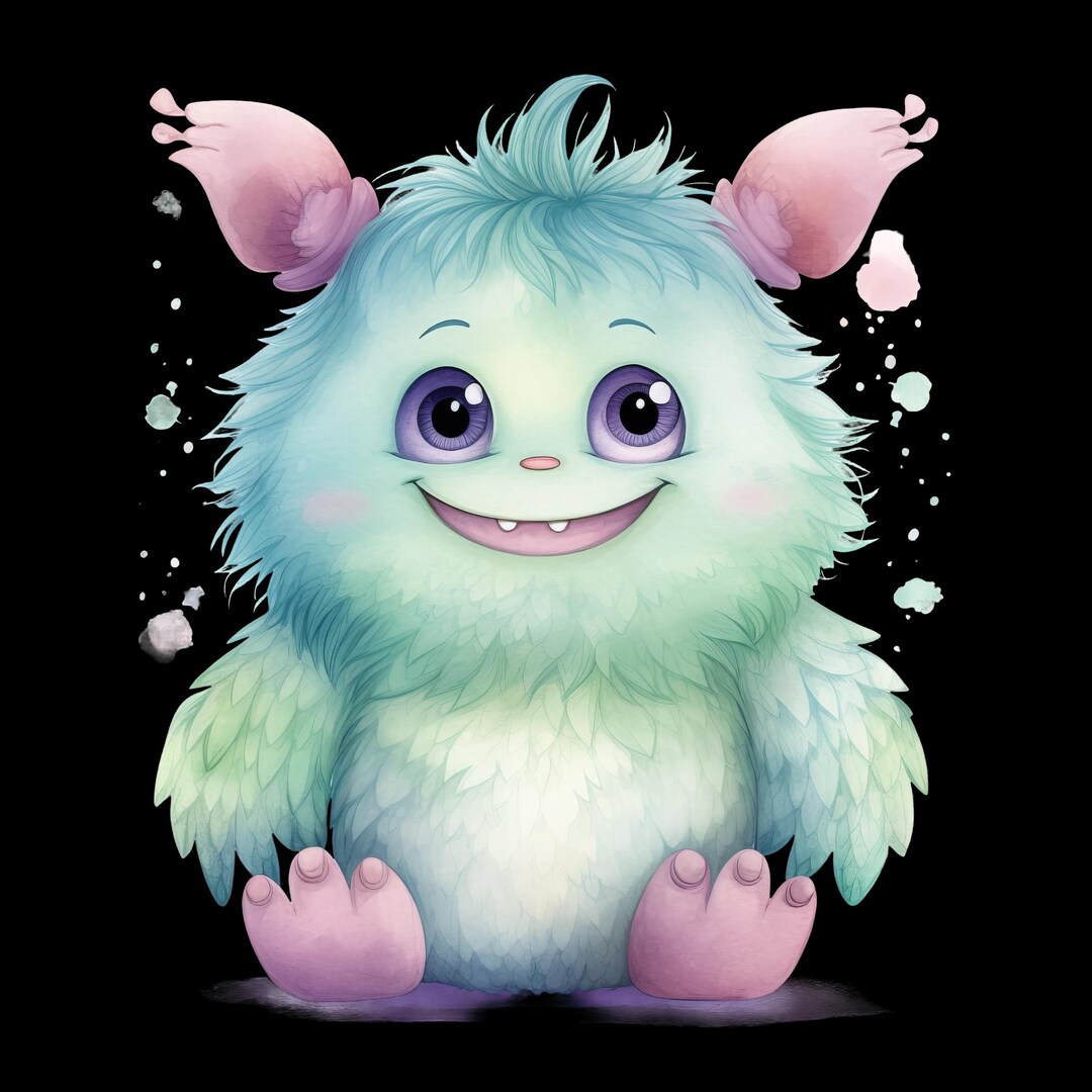 Nursery Clipart Instant Download | Cute Monster Mash| Adorable Clip Art ...