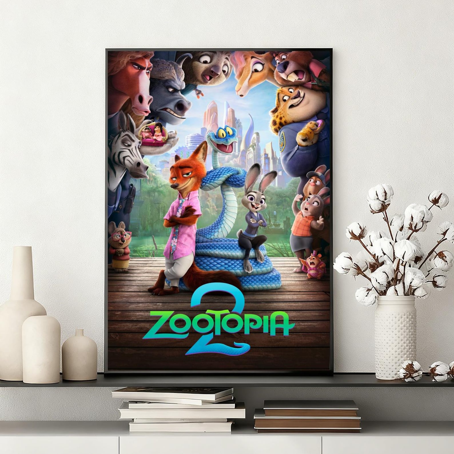 Zootopia 2 Movie Poster - Rolled Canvas Wall Art | Home & Office Decor ...
