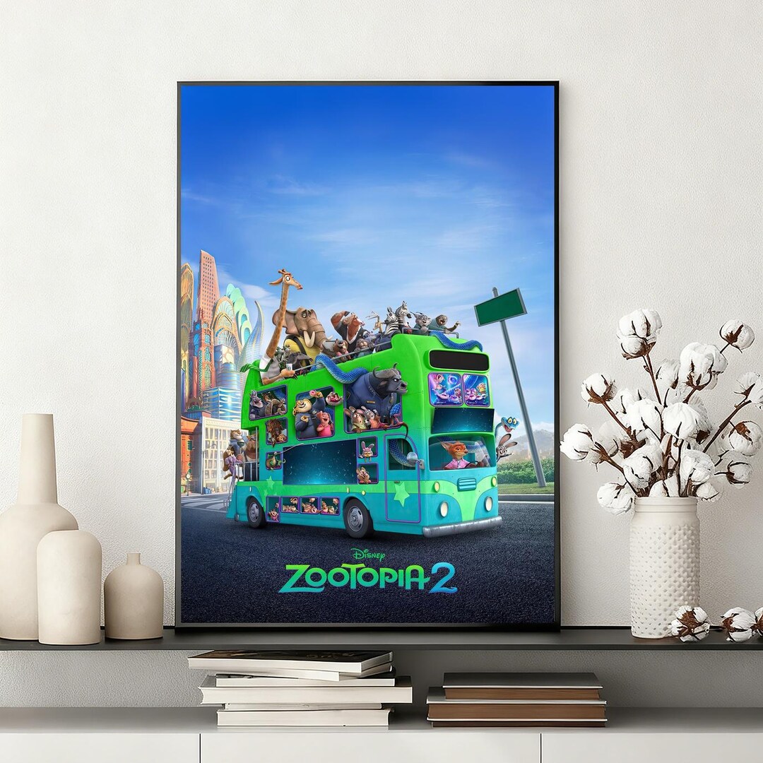 Zootopia Movie Poster - Rolled Canvas Wall Art | Home & Office Decor - Etsy