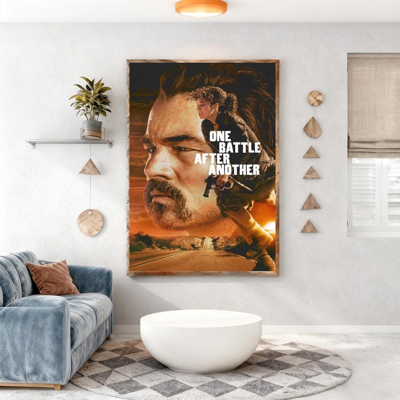 One Battle After Another Movie Poster Canvas Wall Art Prints - Brighten ...